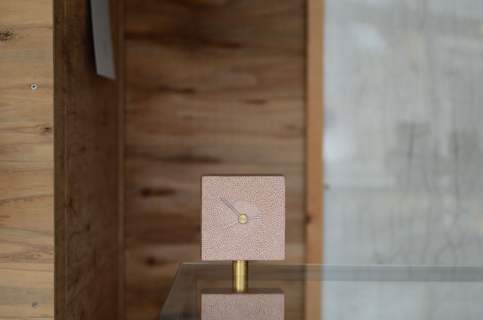 Foam and metal clocks.